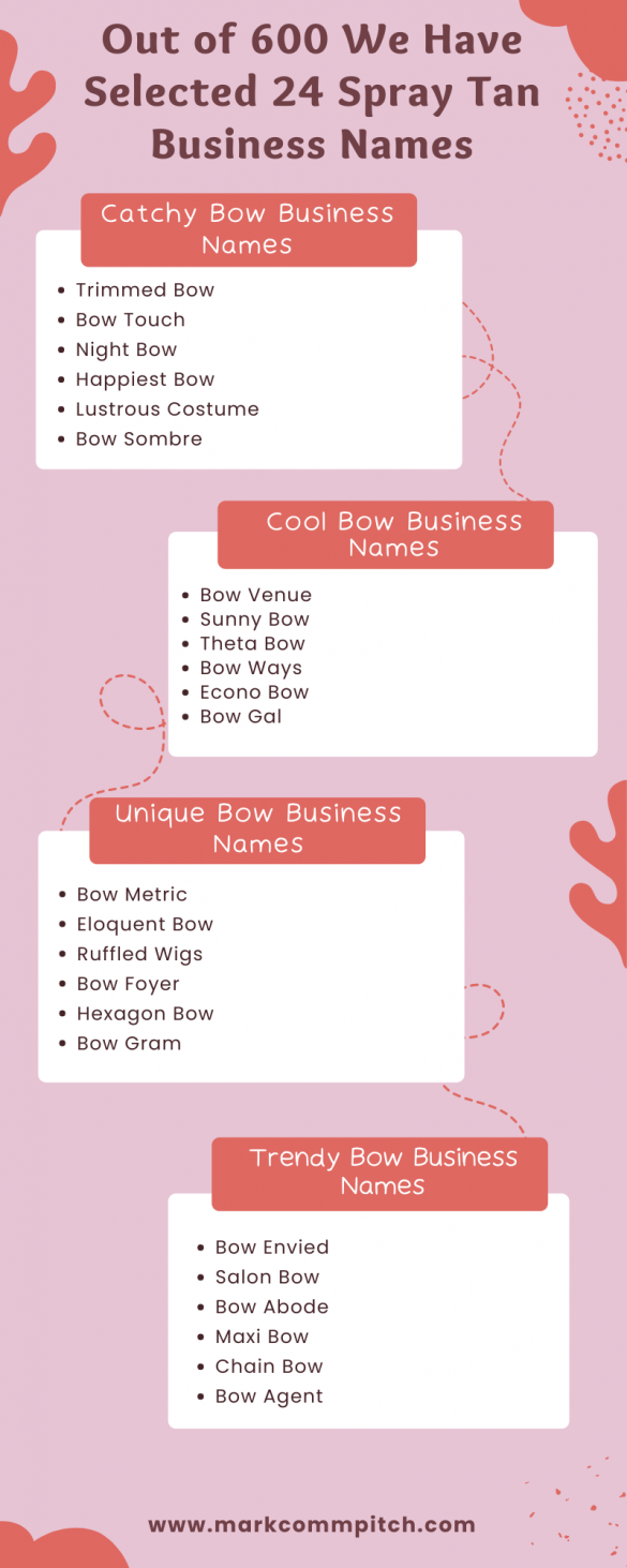 500 Of The Best Bow Business Names