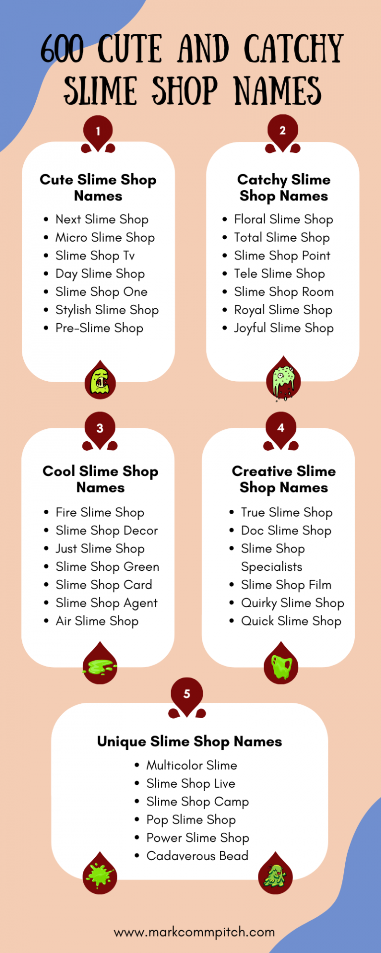 600 Cute and Catchy Slime Shop Names