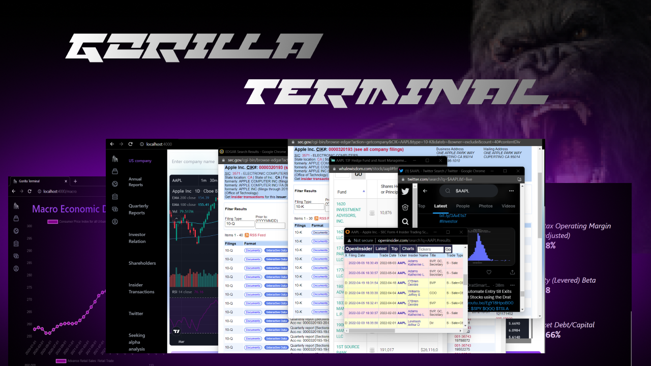 Gorilla Terminal | AI-Driven Investment Research & Analysis Tool